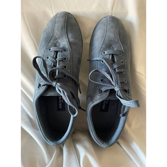 Easy Spirit | Shoes | Easyspirit Navy Blue Suede Leather Sneakers 85 ...